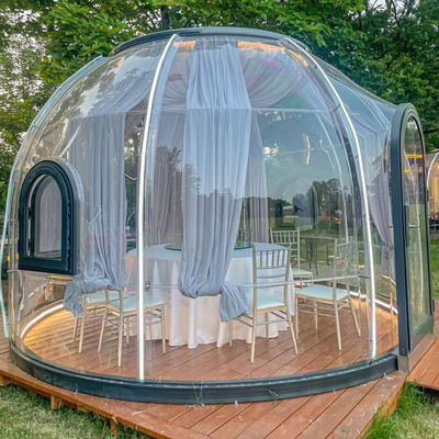 Soundproof Dome Tents Transparent Winter Hotel Dome Geodesic Igloo PC ...