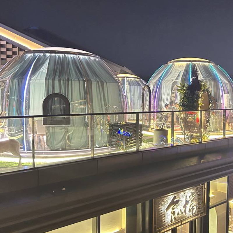 99.9% UV Resistance Transparent Dome House Connectable Igloo Bubble Tents