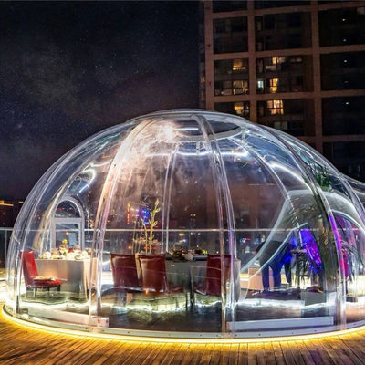 Round Transparent Outdoor Bubble Tents SAA Certified Energy Management