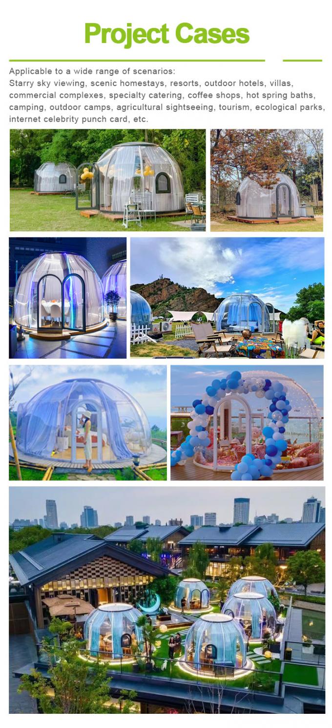 Transparent PC Clear Globe Sound High Isolation Bubble Tent Ho